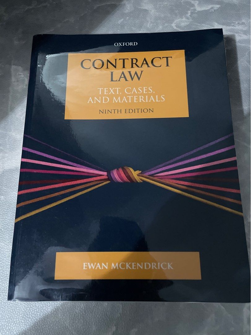 Contract Law 9th Edition Ewan Mckendrick, Hobbies & Toys, Books ...