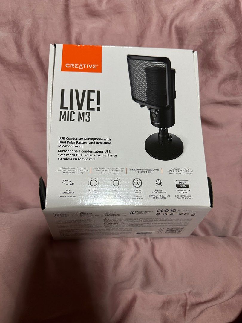 Creative Live! Mic M3 microphone, Audio, Microphones on Carousell