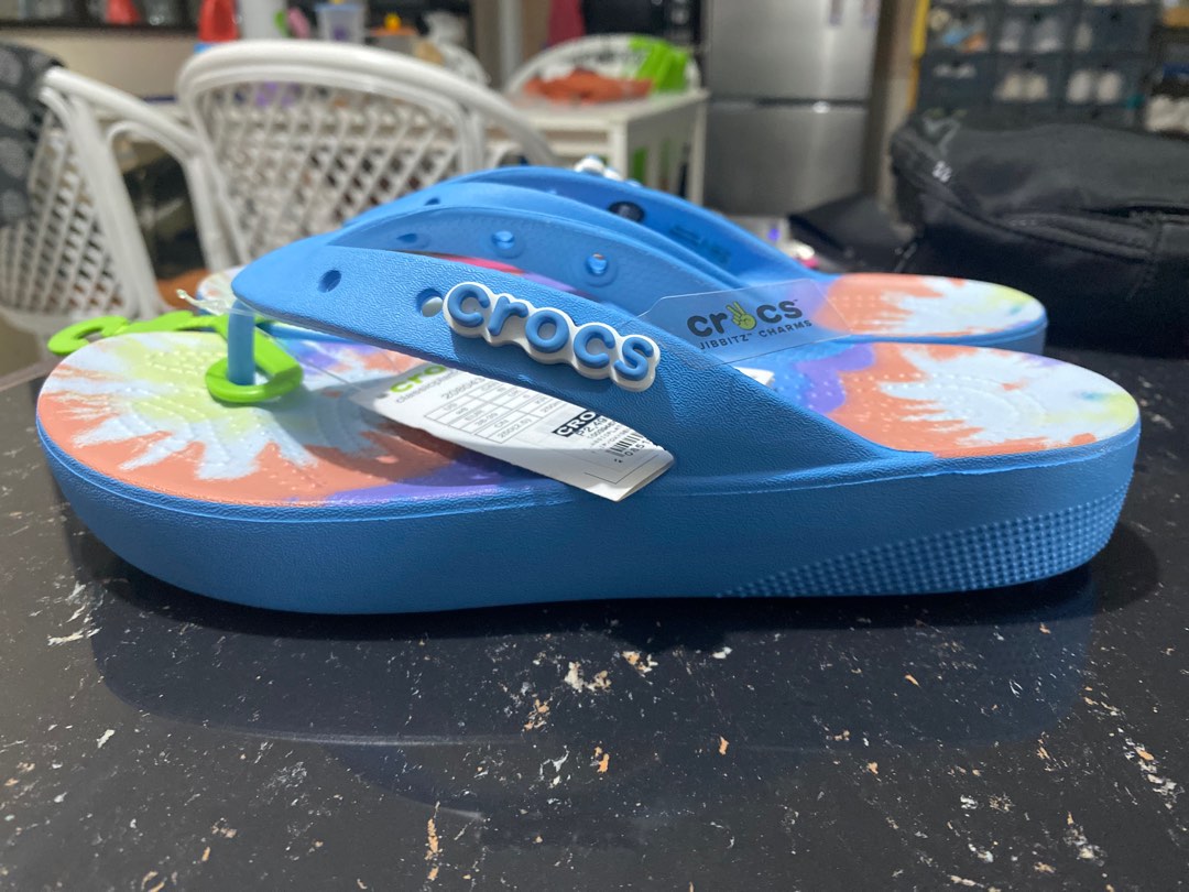 Crocs Classic Platform Tiedye Women s Fashion Footwear Slippers And crocs-classic-platform-tiedye-women-s-fashion-footwear-slippers-and