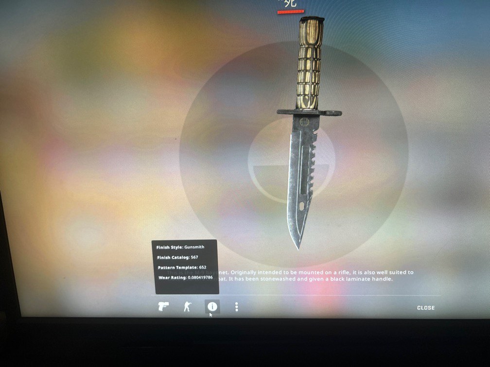 Csgo M9 bayonet black laminate, Video Gaming, Video Games, Others on Carousell