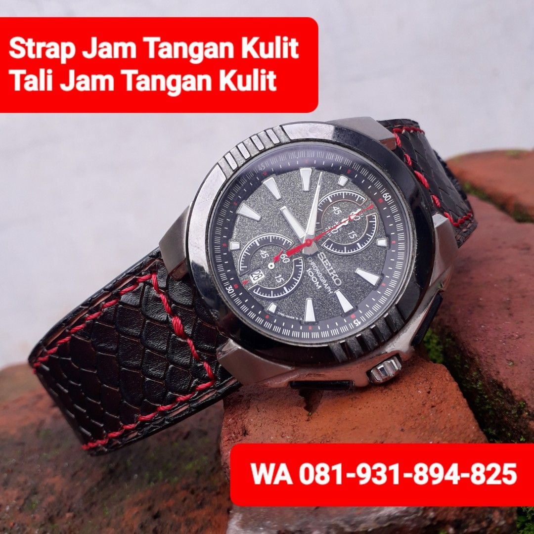 Custom Strap Jam Tangan Kulit Di Malang, Fesyen Pria, Jam Tangan di ...