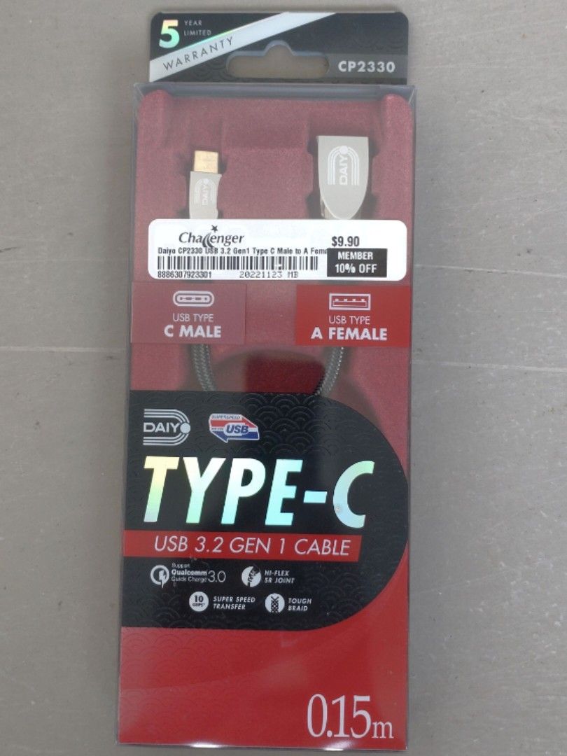 Daiyo USB C 3.2 GEN 1 OTG Cable, Mobile Phones & Gadgets, Mobile ...