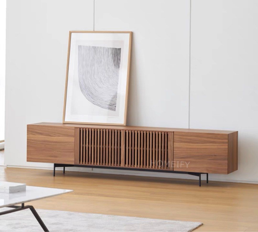 DARIK Modern Rustic Tv Console, Furniture & Home Living, Furniture, TV ...