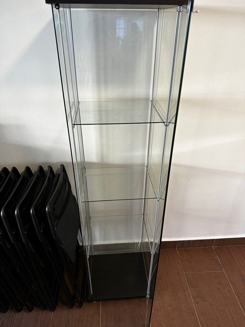 Detolf glass cabinet, Furniture & Home Living, Furniture, Shelves ...