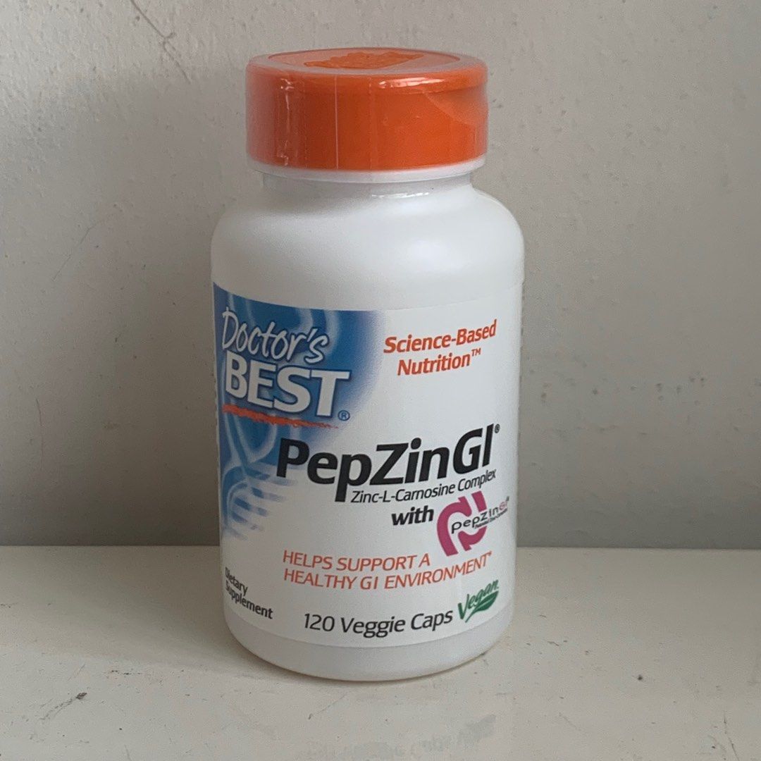 Doctor's Best Zinc Carnosine Complex with PepZin GI, Health & Nutrition ...