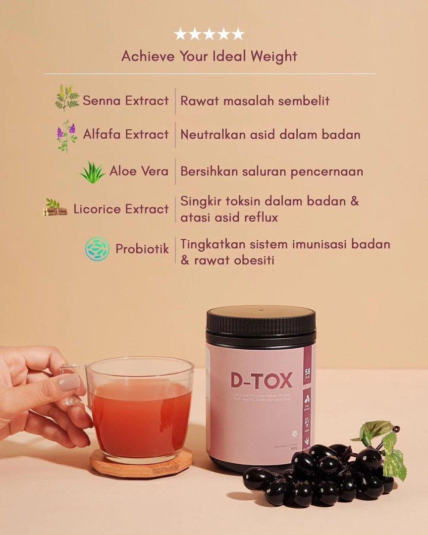D-TOX ‘NEW’ Sendayu Tinggi, Health & Nutrition, Health Supplements ...