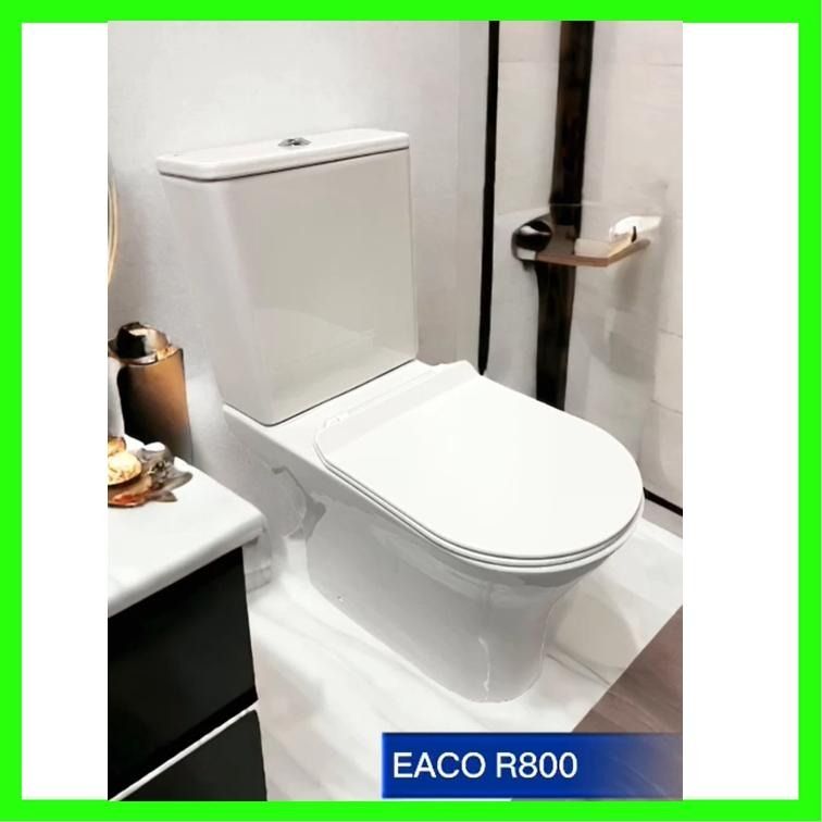 Eaco R800 Rimless WC Flushing toiletbowl / toilet bowl, Furniture & Home Living, Bathroom ...