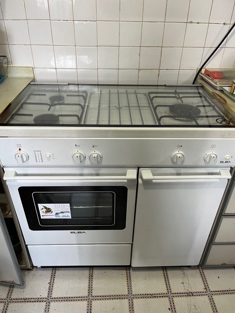 Elba Standing Cooker with Electric Oven Set (3 Burner Gas Stove, LPG), TV & Home Appliances ...