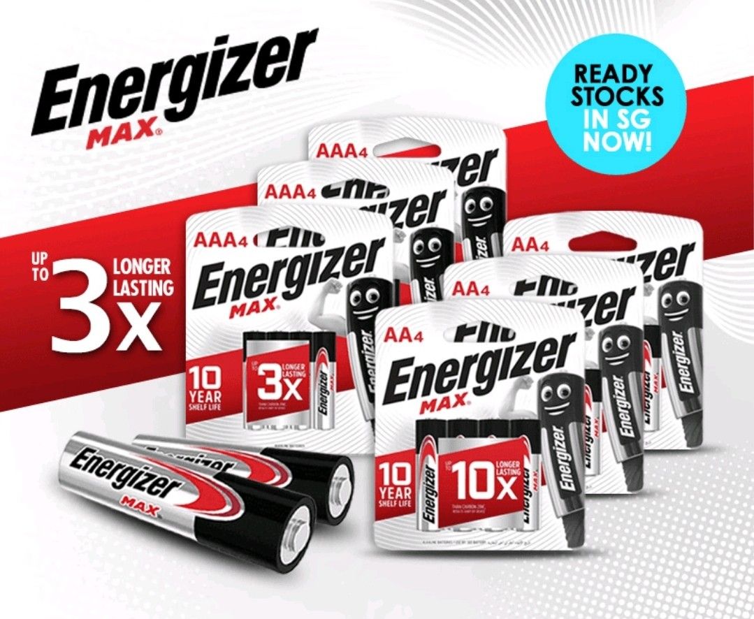 Energizer batteries come with a shelf life of 10 years /AAA Max Battery ...