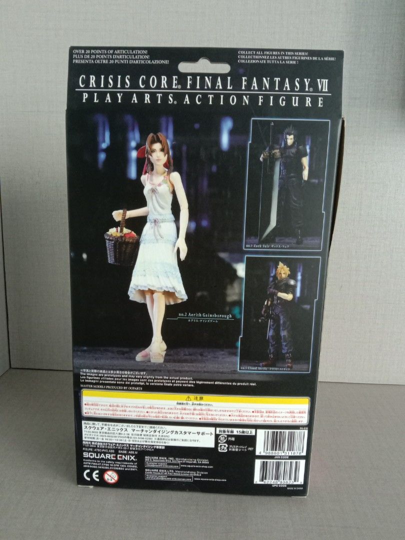 Final Fantasy VII Crisis Core Play Arts (Aerith / Aeris) RARE UNOPENED IN BOX, Hobbies & Toys ...