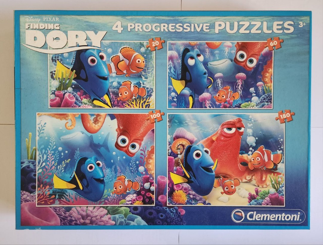 Finding Dory - 4 Progressive Puzzles, Hobbies & Toys, Toys & Games on ...