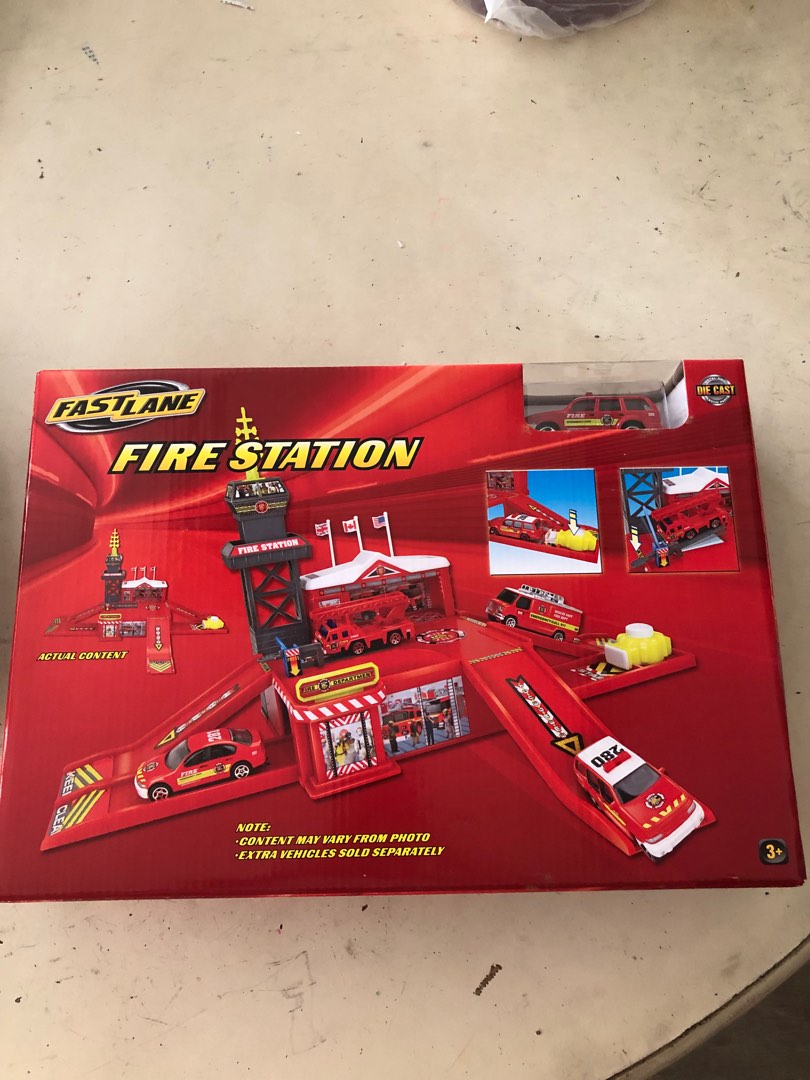 Fire station toy, Hobbies & Toys, Toys & Games on Carousell