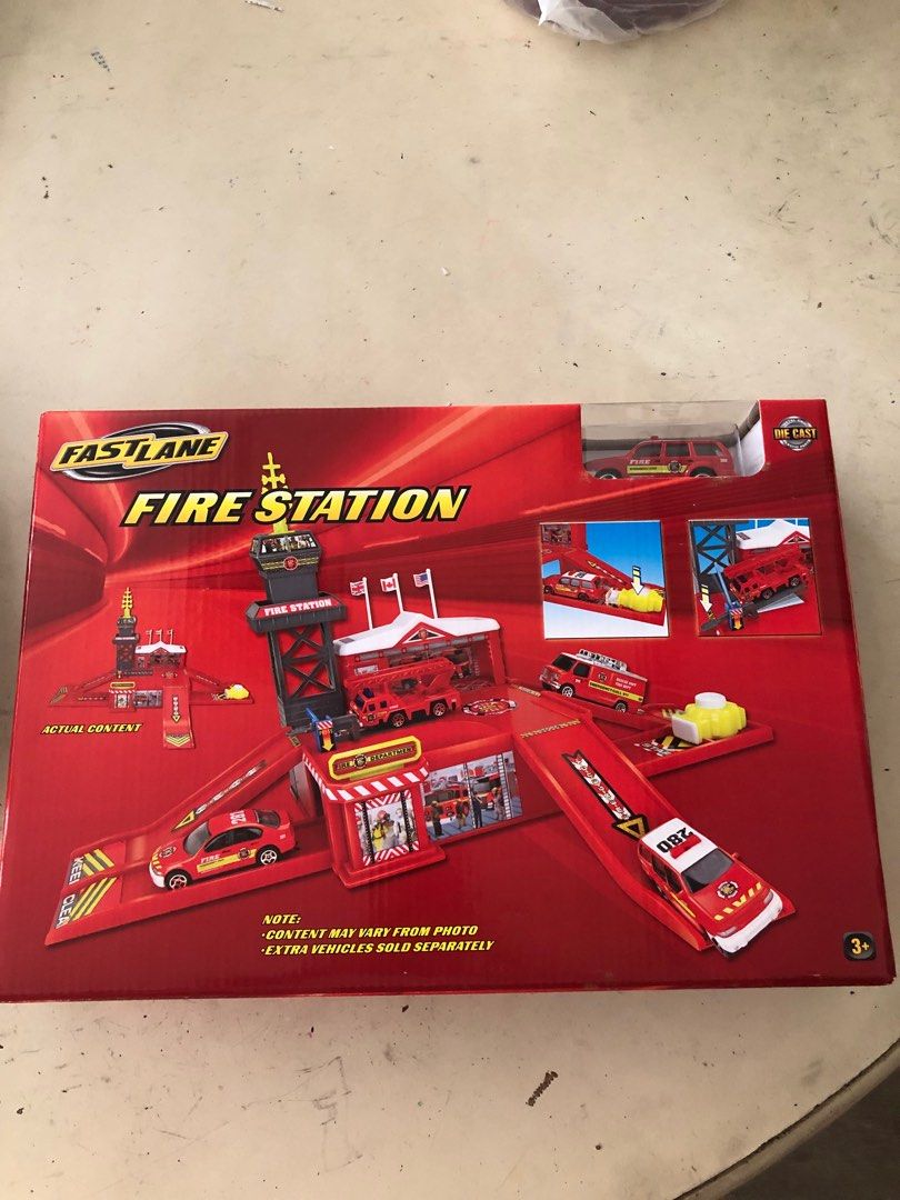 Fire station toy, Hobbies & Toys, Toys & Games on Carousell