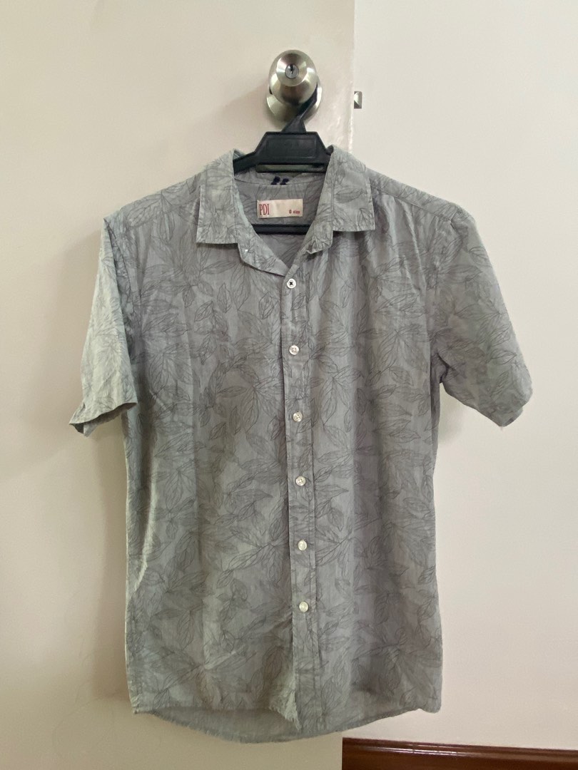 FLOWER PDI COLLAR SHIRT, Men's Fashion, Tops & Sets, Formal Shirts on ...