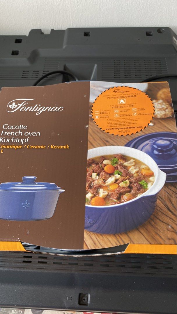 Fontignac French Oven Ceramic Pot 2L, Furniture & Home Living ...