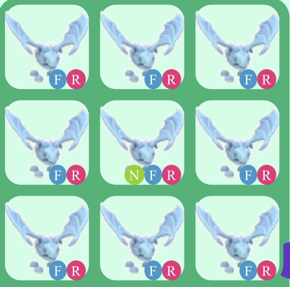 FROST DRAGON NFR (adopt me), Video Gaming, Gaming Accessories, In-Game ...