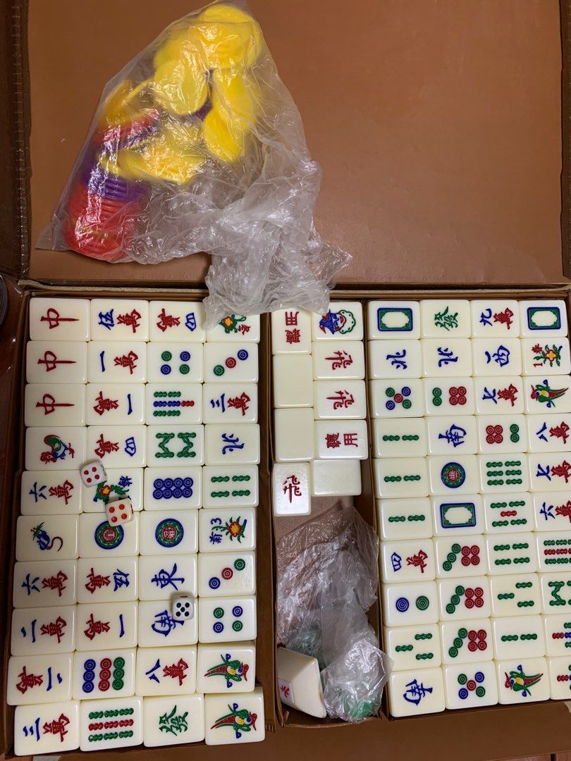 Full set mahjong tiles with table, Hobbies & Toys, Toys & Games on ...