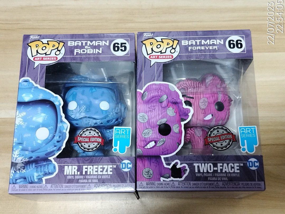 Funko Pop Art series: Mr Freeze & Two face, Hobbies & Toys, Toys ...
