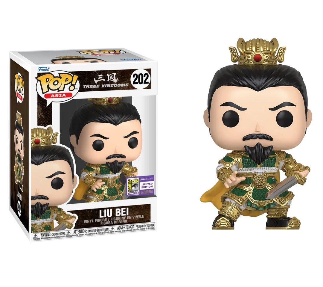 Funko Pop! Asia - Authentic SDCC 2023 sticker - Liu Bei, Zhuge Liang ...