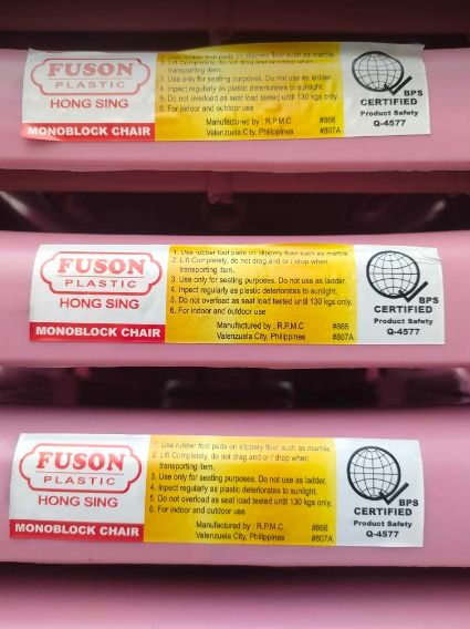 FUSHON PINK MONOBLOCK CHAIRS - 600pcs To QC, Furniture & Home Living ...