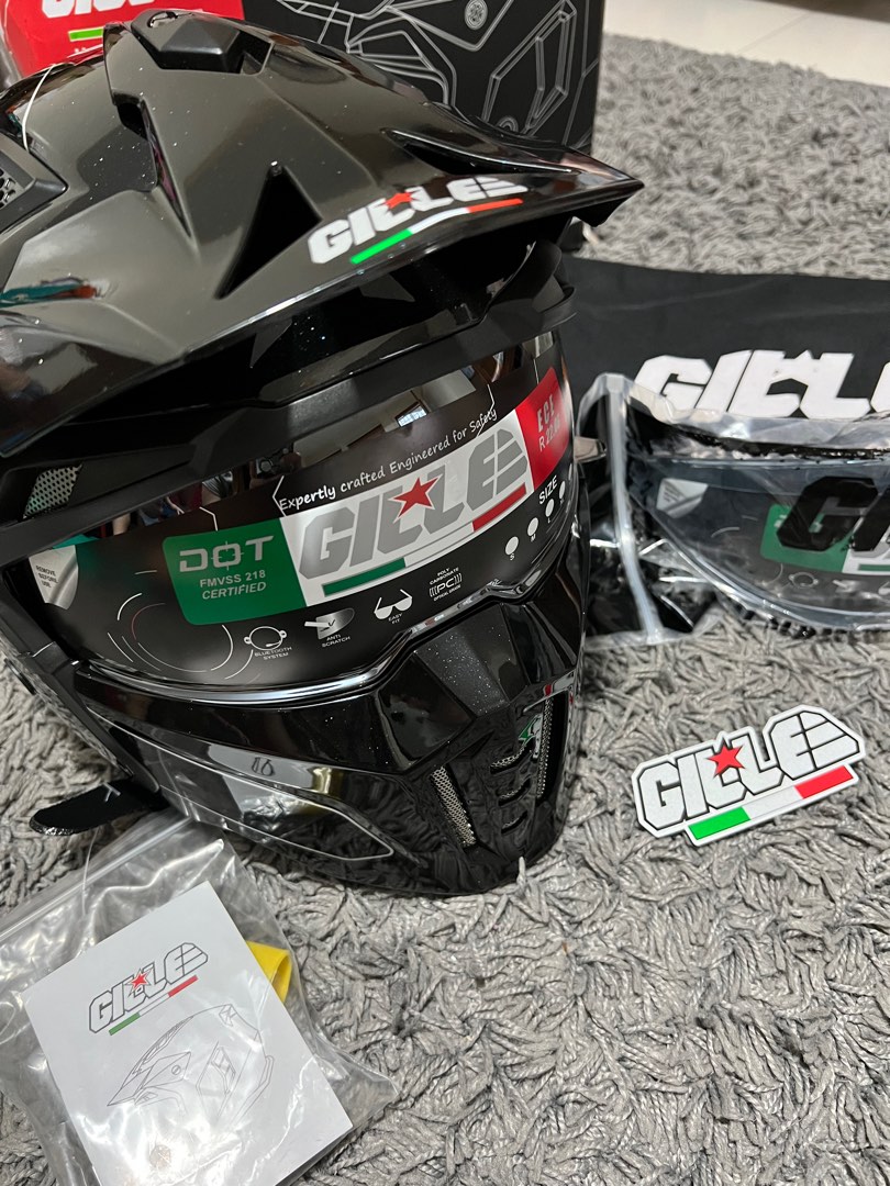 GILLE Squadron Helmet Modular Full Face Convertible to Half Face on Carousell