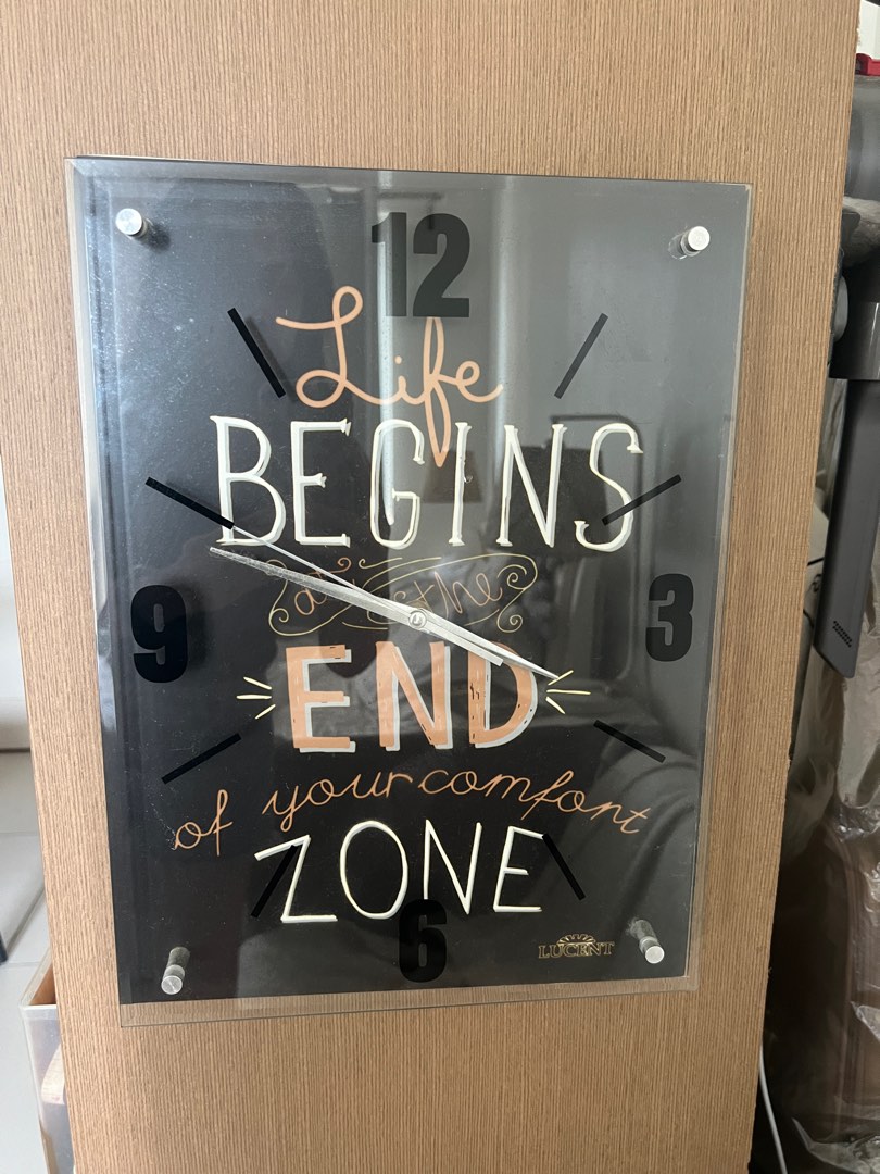 Glass covered clock wall art, Hobbies & Toys, Stationary & Craft, Art ...