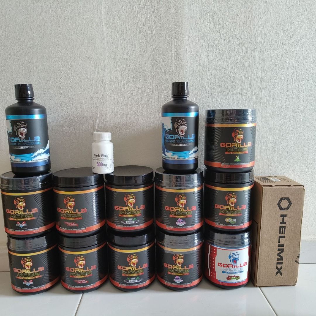Gorilla Mode Pre Workout Multiple Flavors Ava | Gorilla Mind x Helmix ...