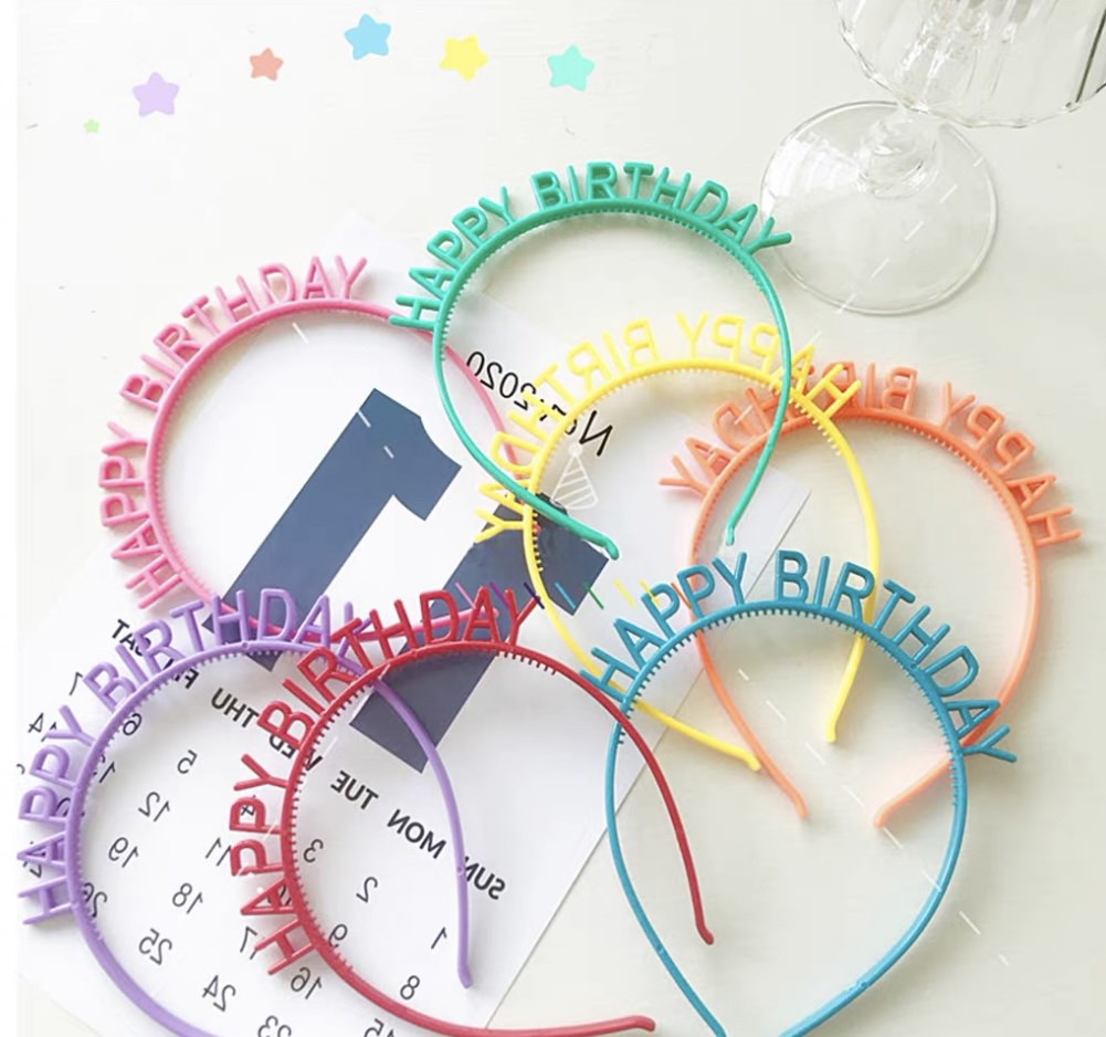 HAPPY BIRTHDAY headband & hat, Hobbies & Toys, Occasions & Party ...