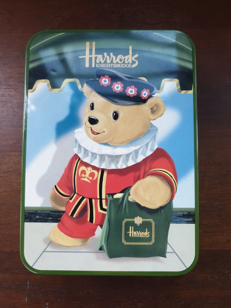 Harrods Knightsbridge Vintage Teddy Bear Tin Box, Furniture & Home ...