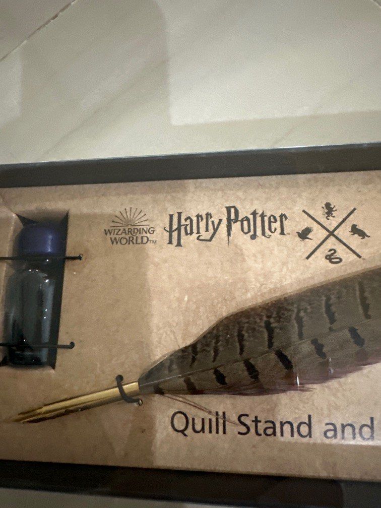 Harry Potter Quill Stand & Ink Set, Hobbies & Toys, Collectibles ...