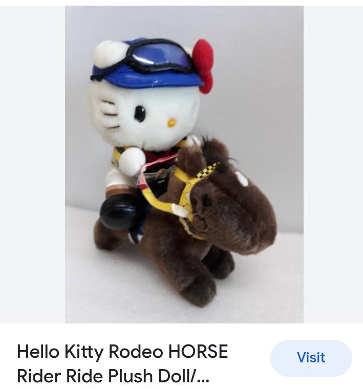 Hello Kitty Rodeo Horse plush on Carousell