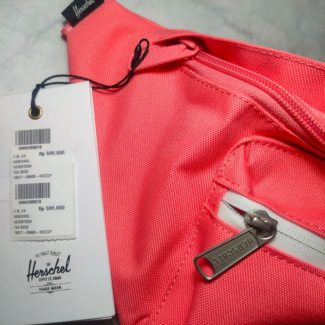 Herschel Seventeen Hip Pack US Tea Rose Waist Bag Original, Fesyen ...