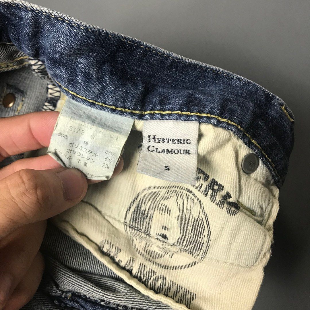 Hysteric Glamour - Music Notes Print Denim Jeans, Men's Fashion ...