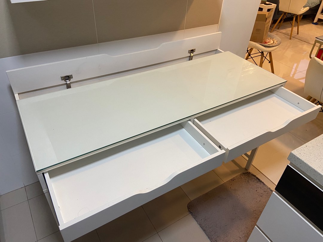 IKEA ALEX Desk (White), Furniture & Home Living, Furniture, Tables ...