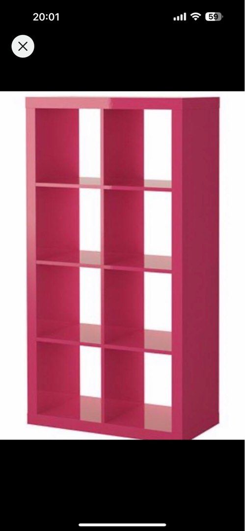 IKEA Kallax Shelf in Hot Pink, Furniture & Home Living, Furniture ...