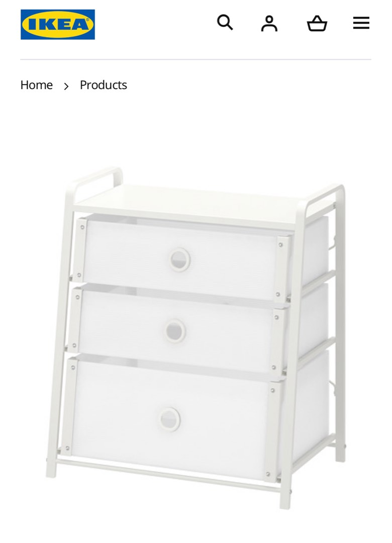 IKEA LOTE drawer, 傢俬＆家居, 傢俬, 書櫃、櫃子及架 - Carousell