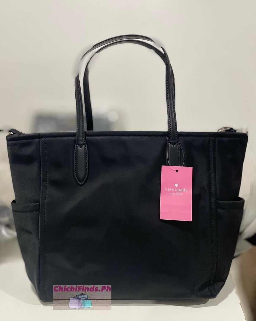 Kate Spade Chelsea Nylon Medium Satchel in Black on Carousell