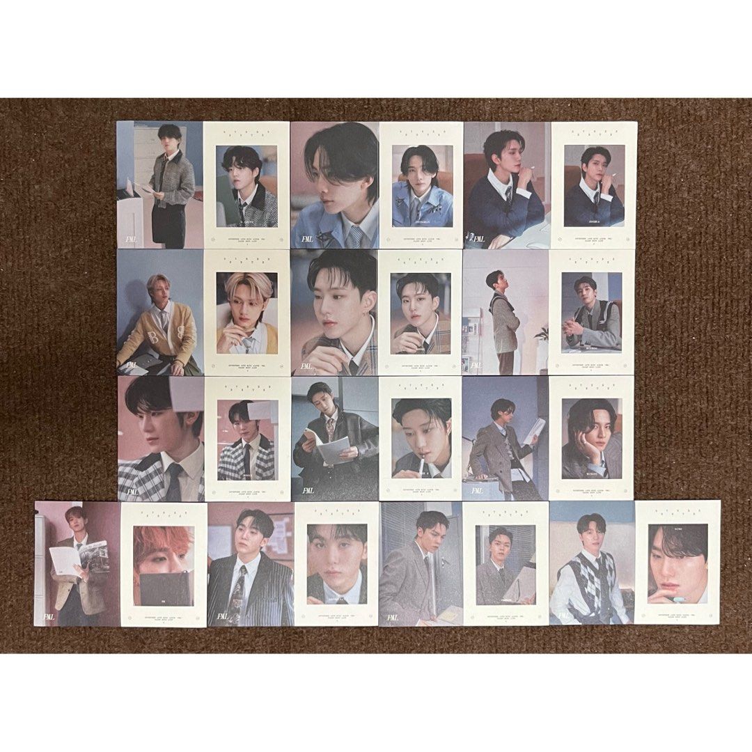 Instock unsealed seventeen fml faded mono life ver 2 sticker Svt fml v2 sticker scoups jeonghan ...