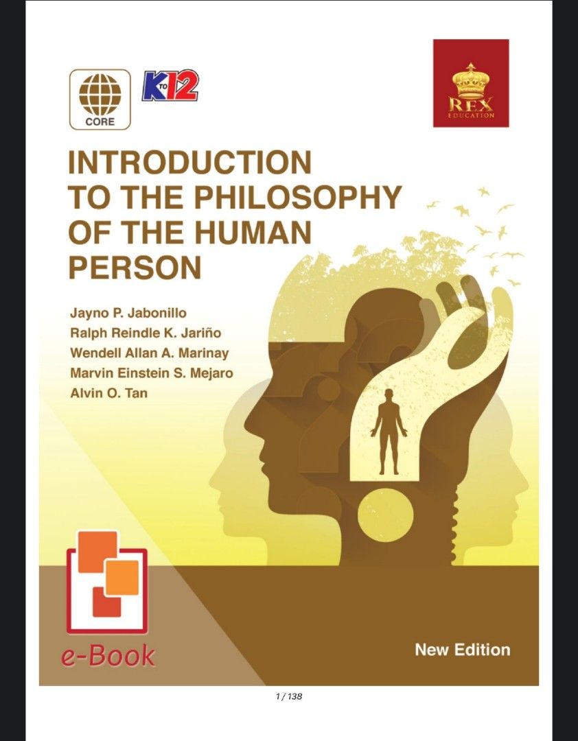 Introduction to the Philosophy of the Human Person Rex Publishing ...