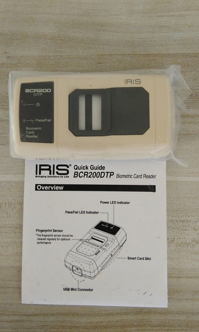 IRIS Biometric Card Reader BCR200DTP/MYKad Reader, Computers & Tech ...