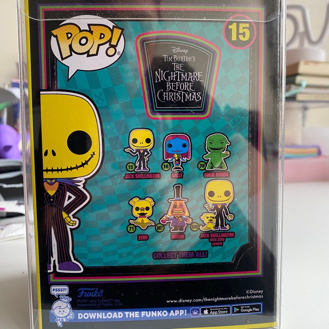 Jack skellington neon Funko pop, Hobbies & Toys, Toys & Games on Carousell