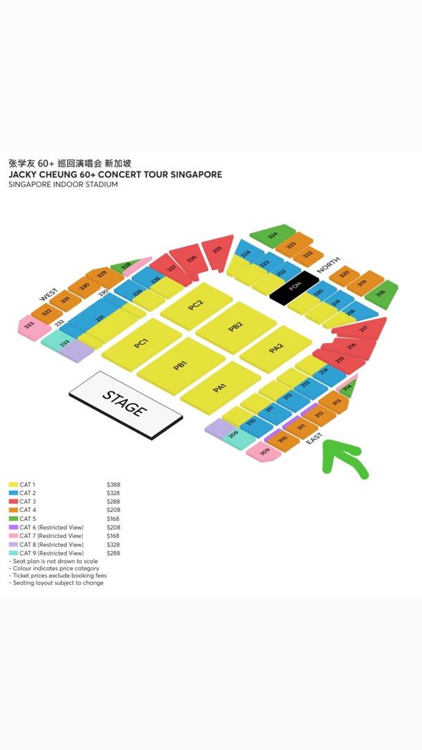 Jacky cheung cat 4 tickets, Tickets & Vouchers, Event Tickets on Carousell