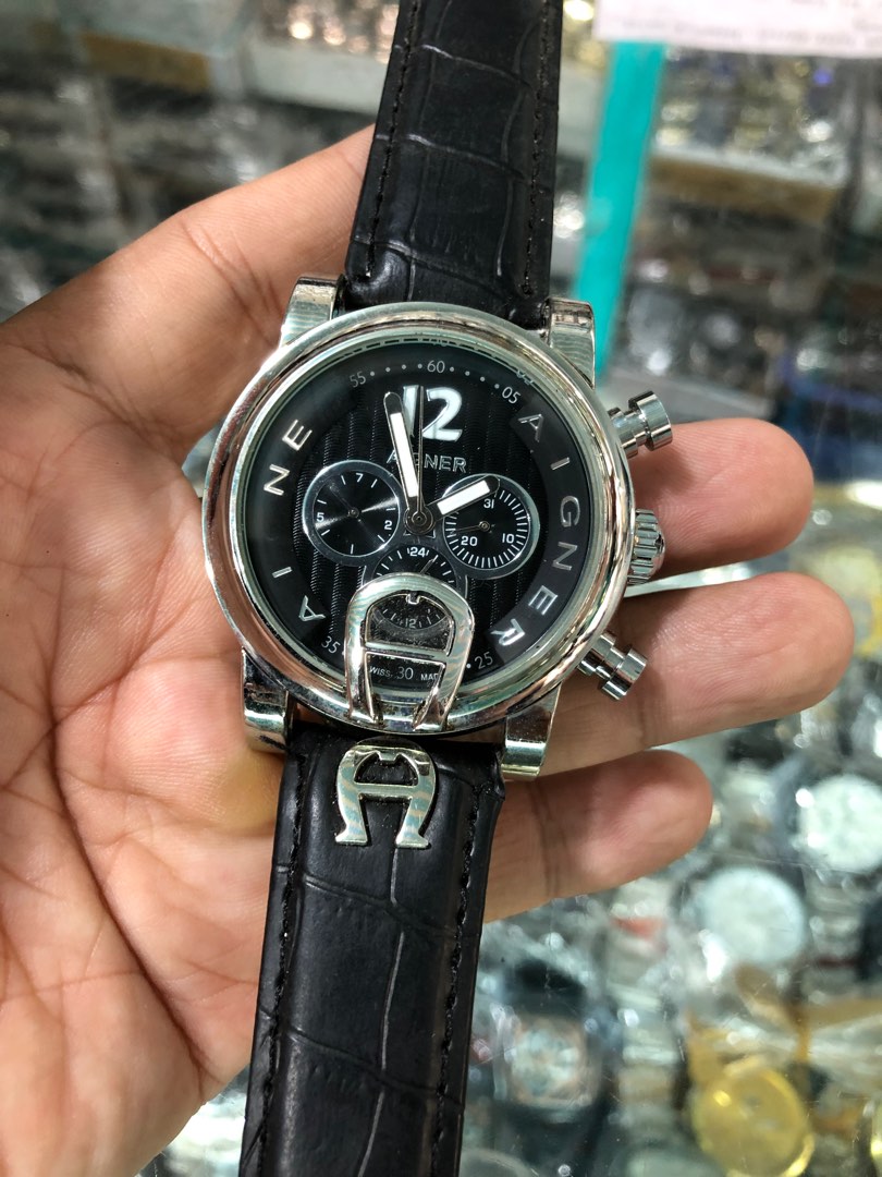 Jam tangan aigner automatic chronograph klasik jam sport jam fashion ...