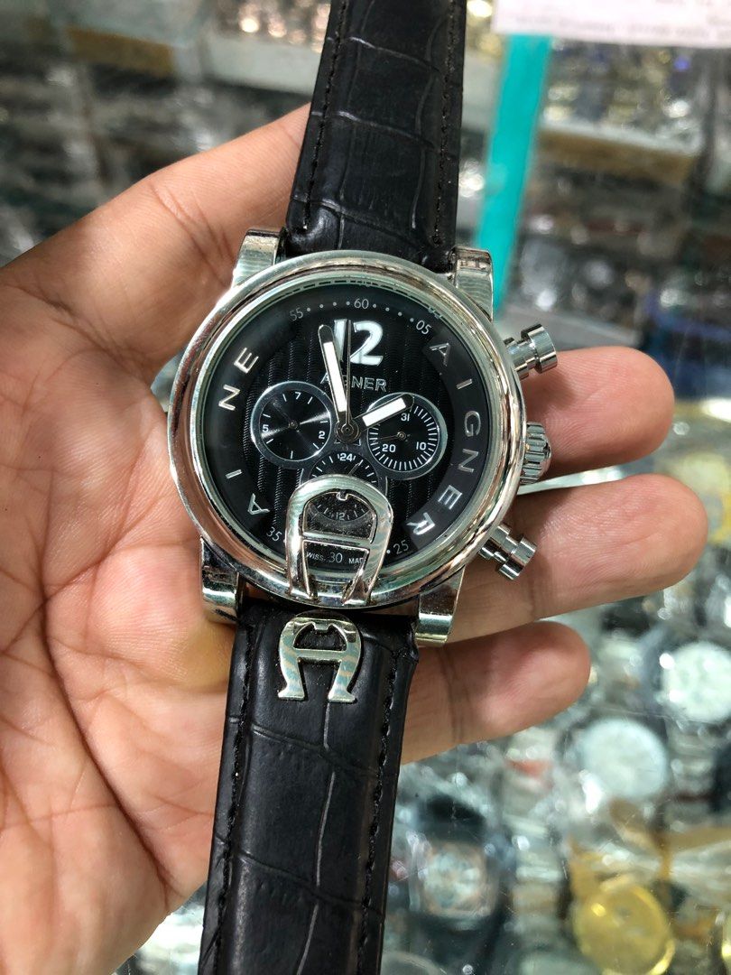Jam tangan aigner automatic chronograph klasik jam sport jam fashion ...