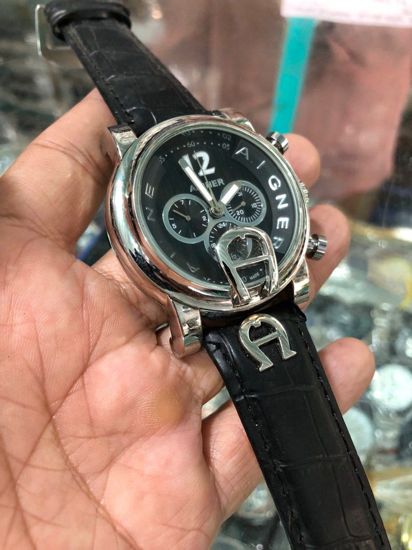 Jam tangan aigner automatic chronograph klasik jam sport jam fashion ...