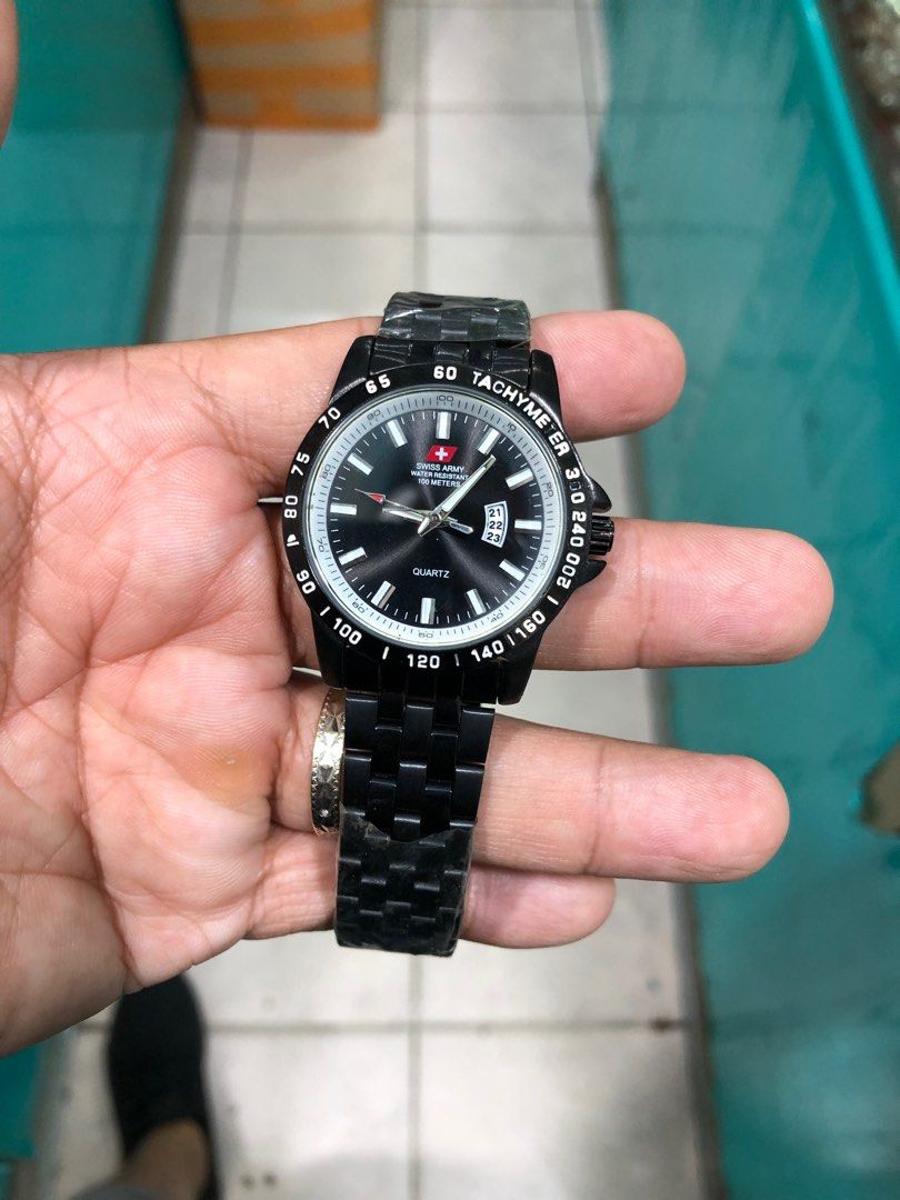 Jam tangan wanita swiss army quartz stainles steel, Fesyen Wanita, Jam ...