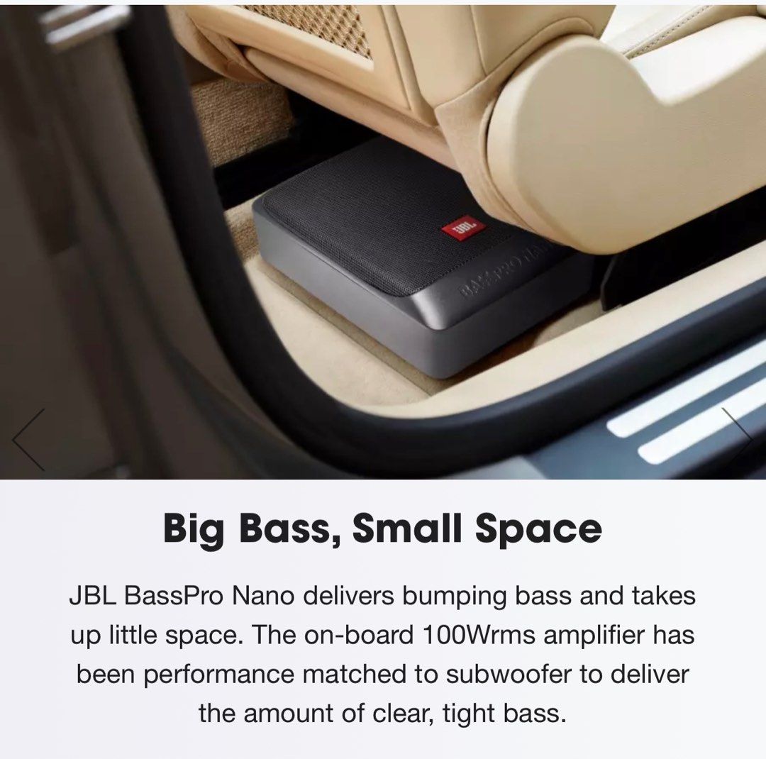 JBL BassPro Nano Active Subwoofer, Audio, Soundbars, Speakers ...