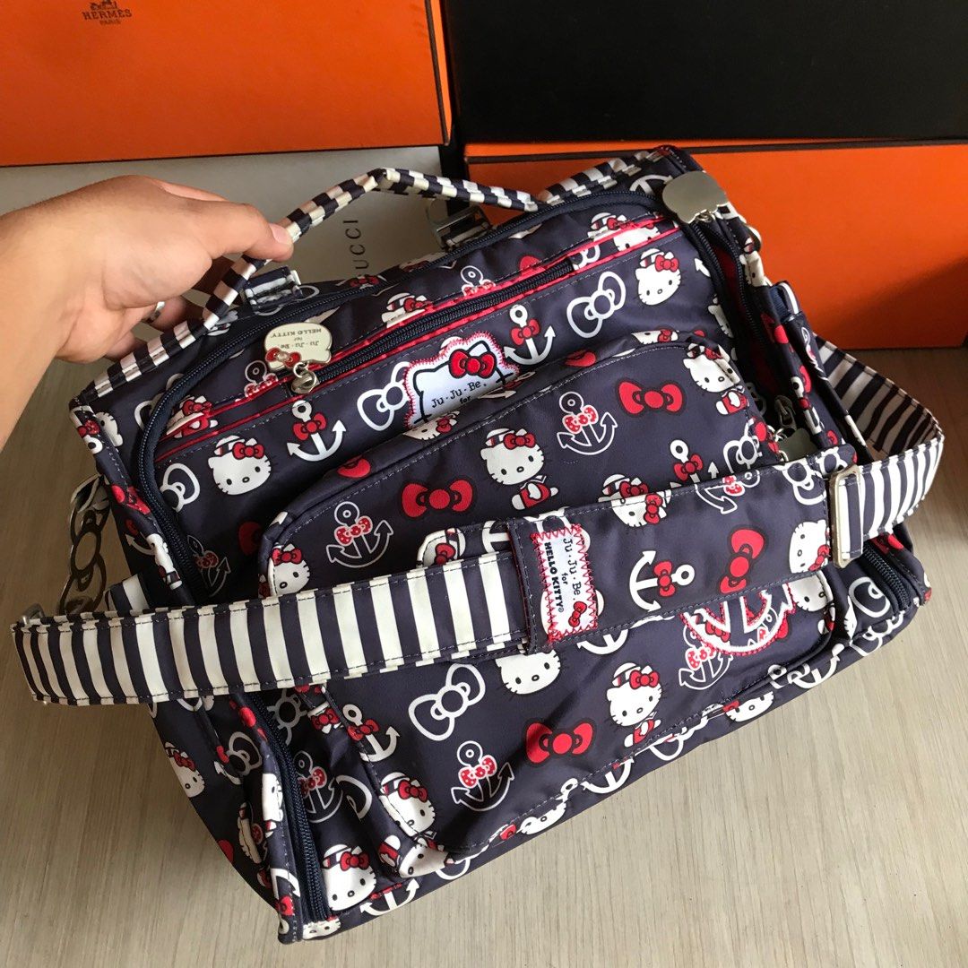 Jujube x Hello Kitty Diaper bag, Barang Mewah, Tas & Dompet di Carousell