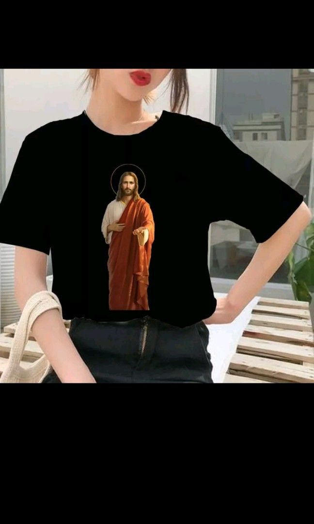 Kaos Tuhan Yesus baju Tuhan Yesus kaos rohani kristen, Fesyen Wanita ...