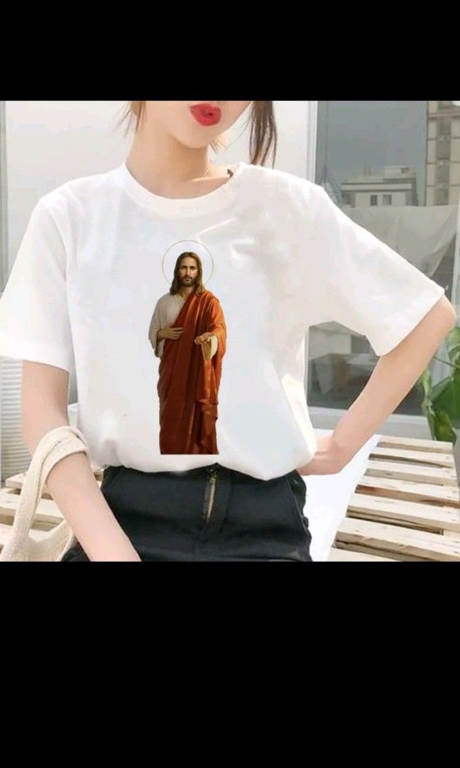 Kaos Tuhan Yesus baju Tuhan Yesus kaos rohani kristen, Fesyen Wanita ...